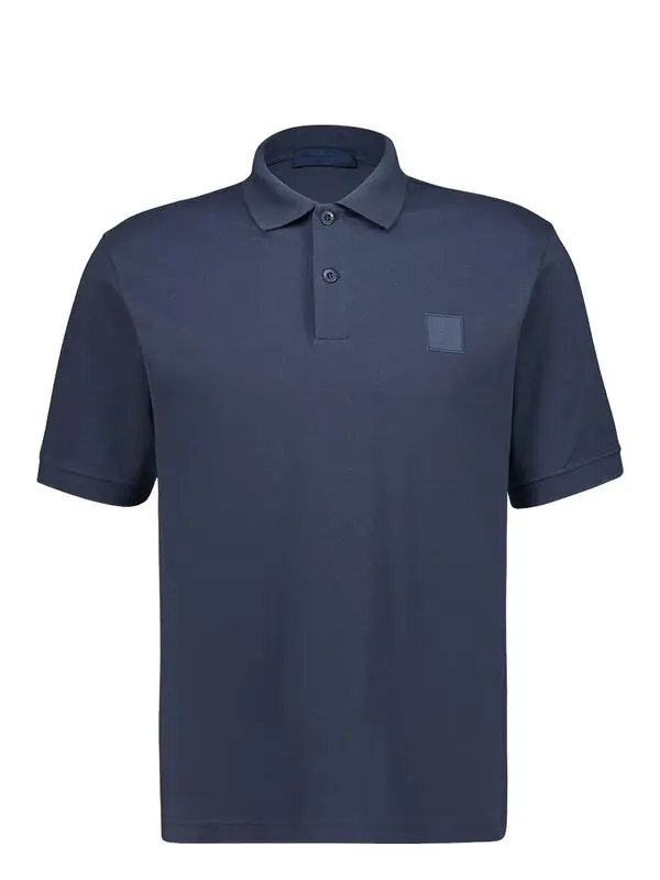 Stone Island Slate Cotton Polo Shirt - Blue