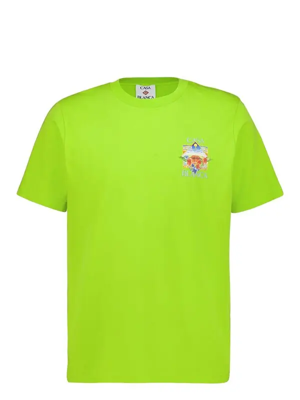 Casablanca Flower Court Icon T-shirt - Multicolour