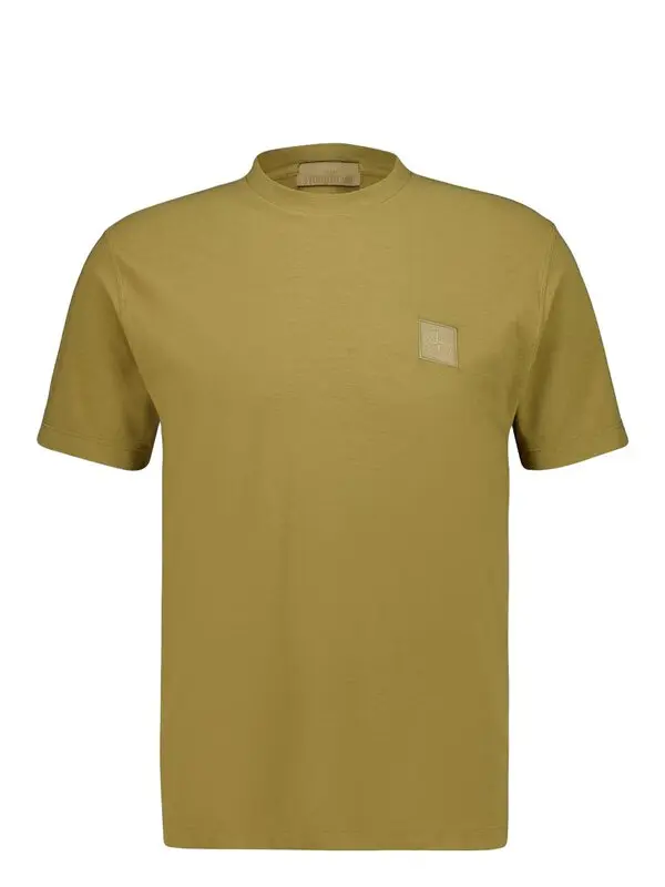 Stone Island Dark Beige Cotton T-shirt - Brown