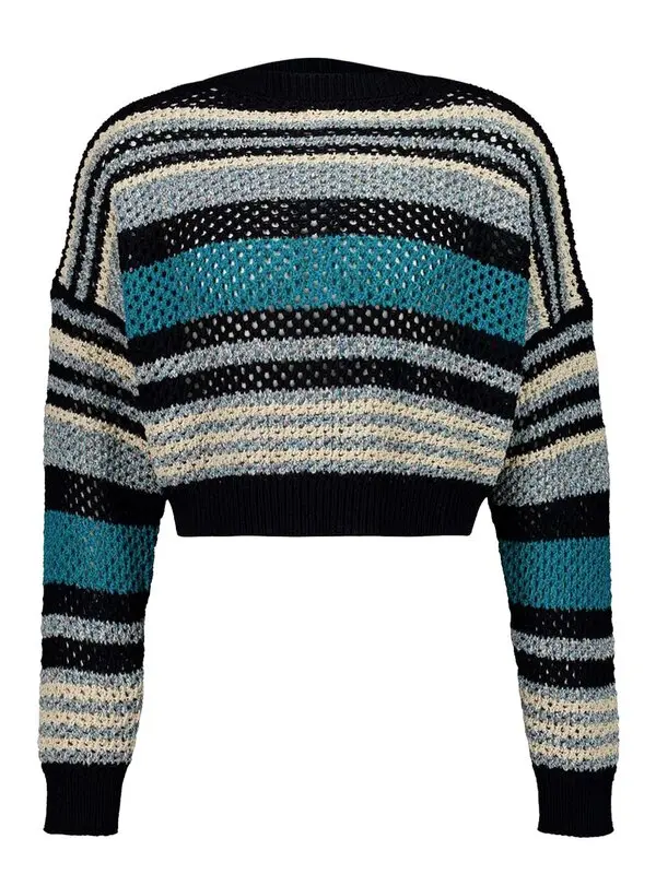 Alanui Ocean Stripes Cotton-blend Sweater - Multicolour