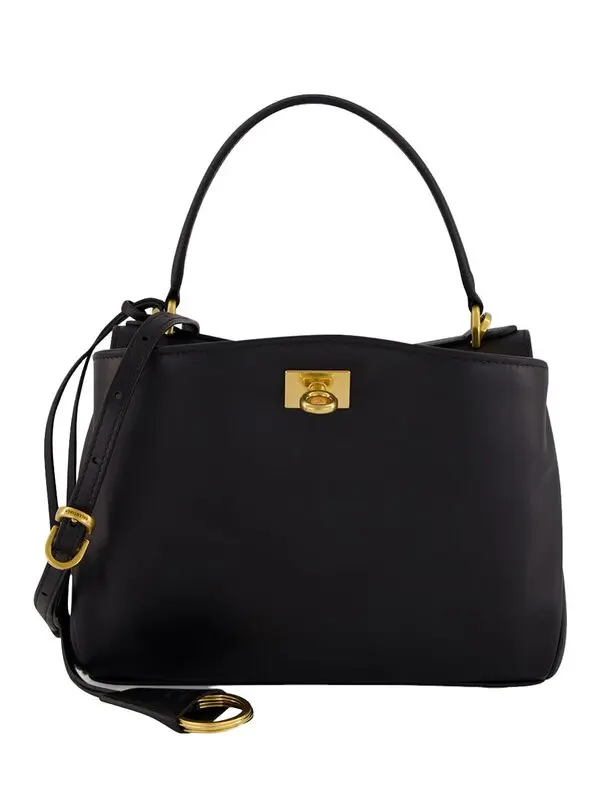 Balenciaga Rodeo Handbag Mini In Smooth Calfskin - Black