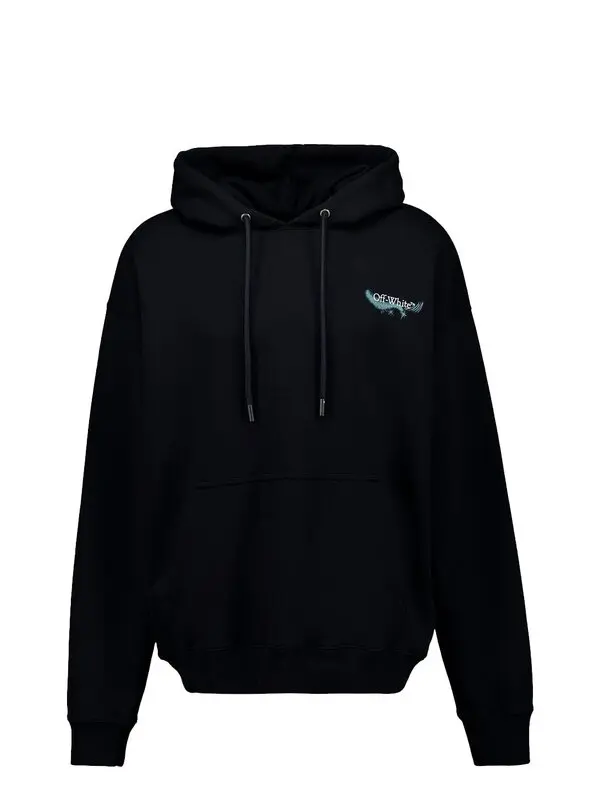 Off-White Moon Skate Hooded Sweatshirt - Black