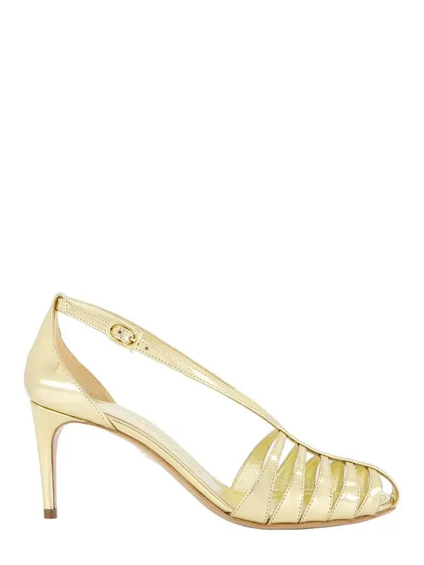FERRAGAMO Lux Leather Sandals - Gold