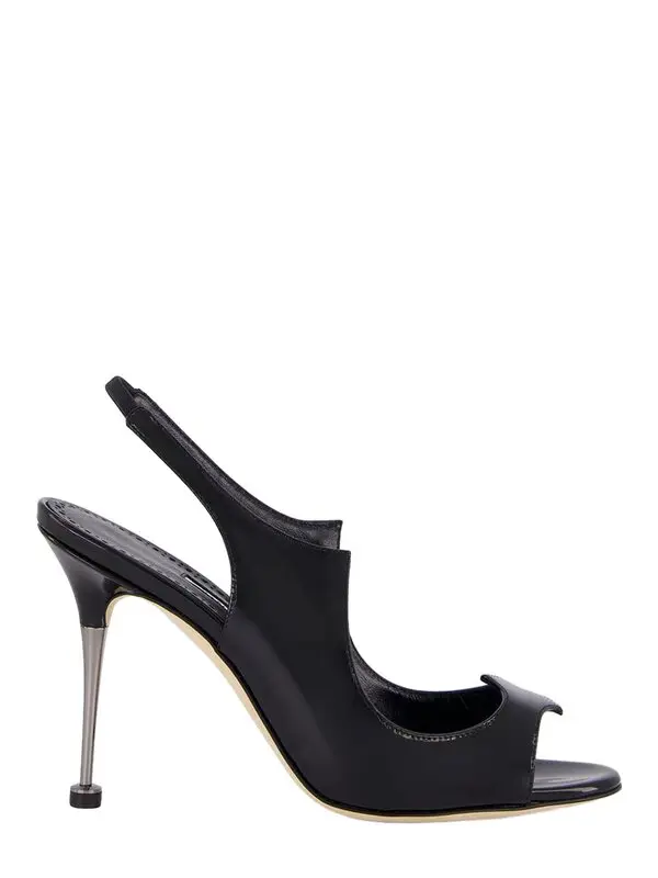 Manolo Blahnik Minza Slingback Sandals - Black