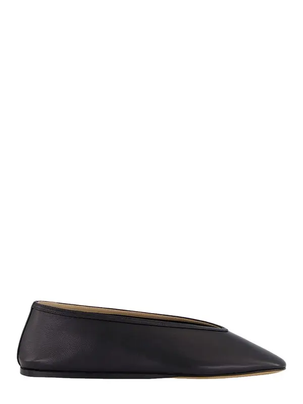 Le Monde Beryl Luna Leather Slipper - Black