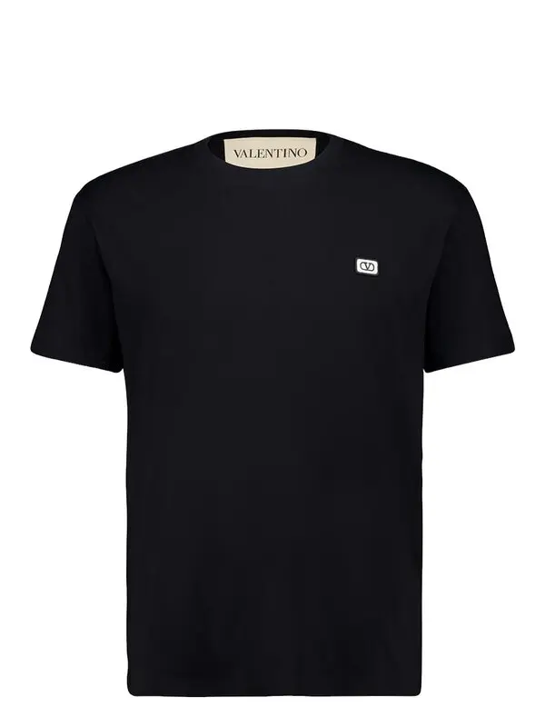 Valentino Garavani Cotton Jersey T-shirt - Black