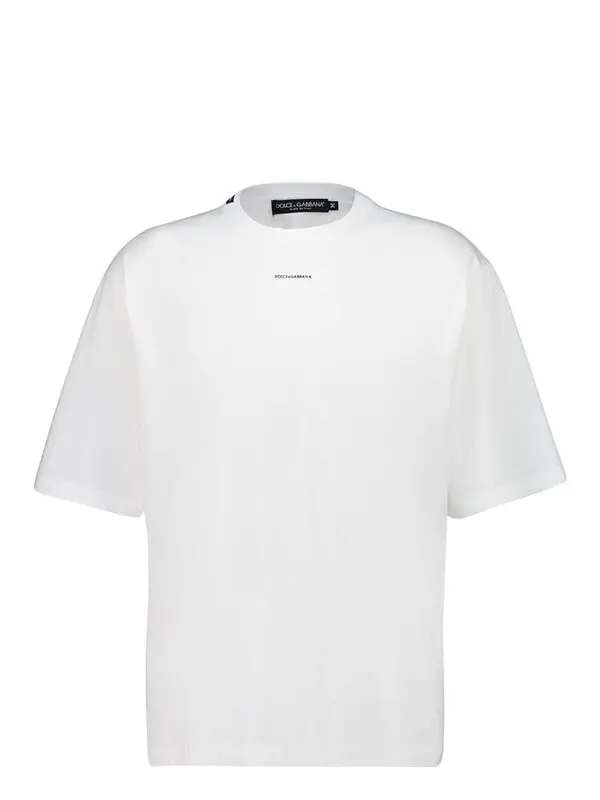 Dolce & Gabbana Oversized Cotton T-shirt With Print - White