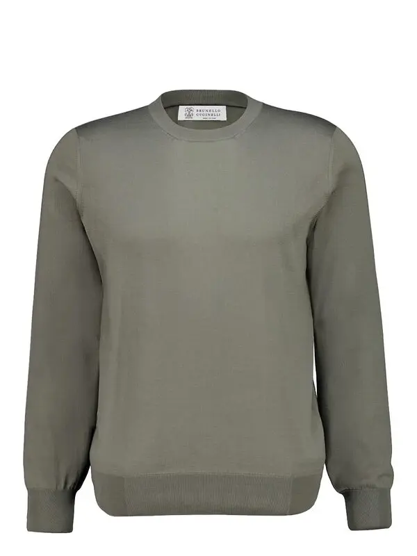 Brunello Cucinelli Lightweight Cotton Crewneck Sweater - Green