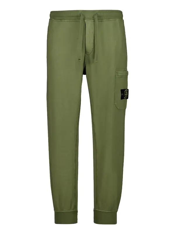 Stone Island Military Cotton Joggers - Green