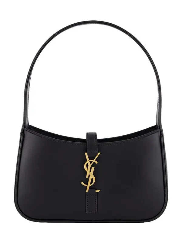 Saint Laurent Mini Le 5 À 7 Leather Bag - Black