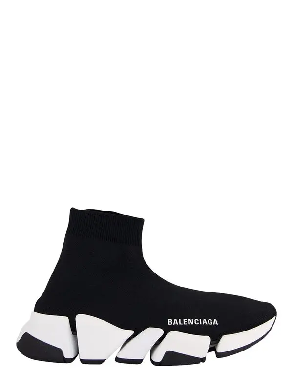 Balenciaga Speed 2.0 Knit Sneakers - Black