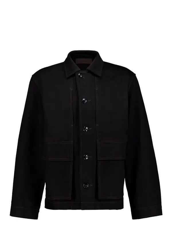 LEMAIRE Boxy Cotton Jacket - Black