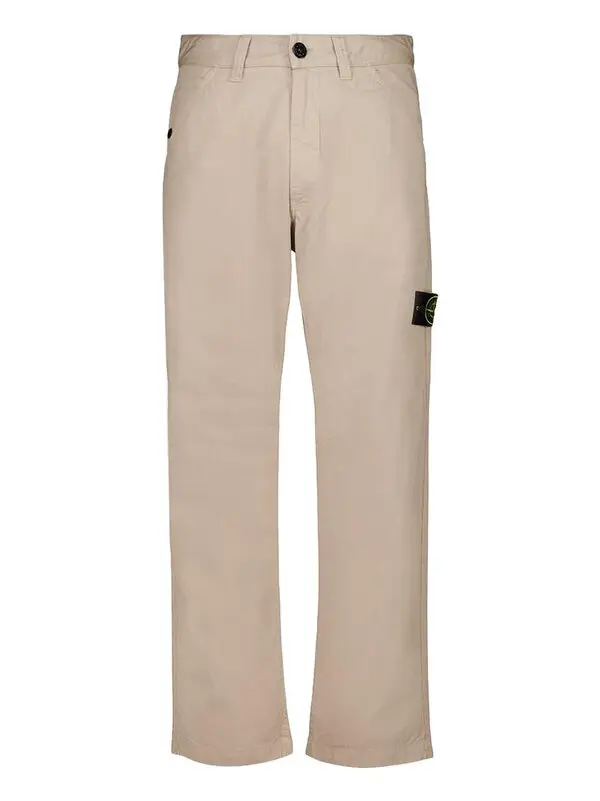 Stone Island Cotton Trousers - Beige