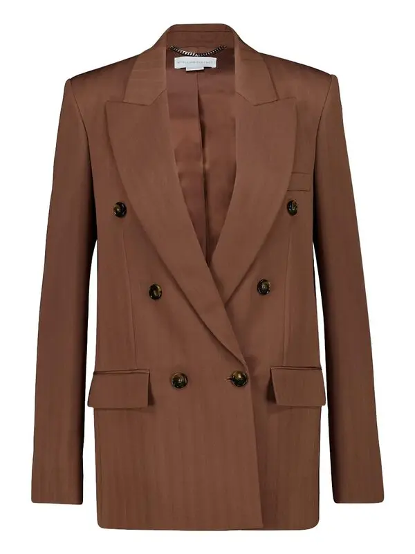 Stella McCartney Sienna Oversized Blazer - Brown