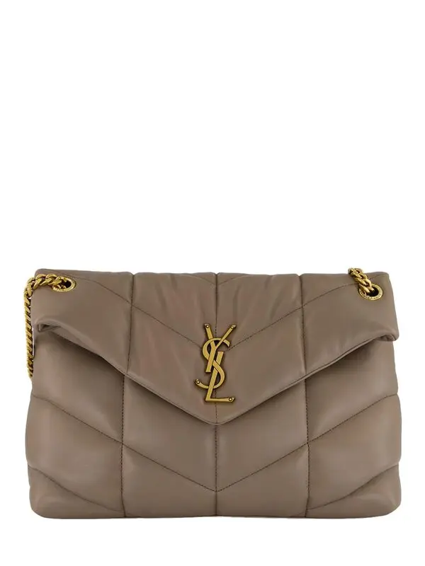 Saint Laurent Puffer Medium Bag - Brown