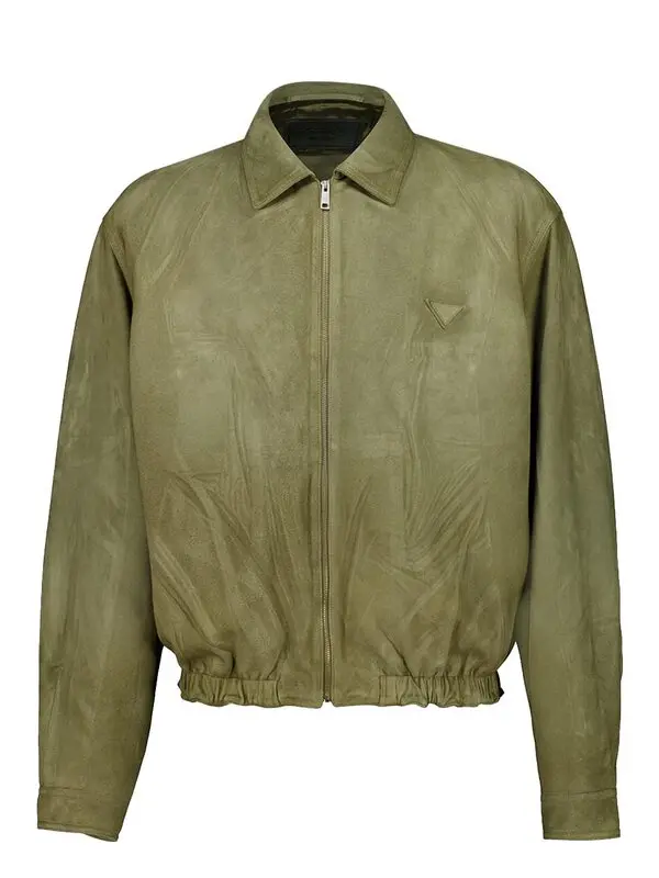 Prada Leather Jacket - Green
