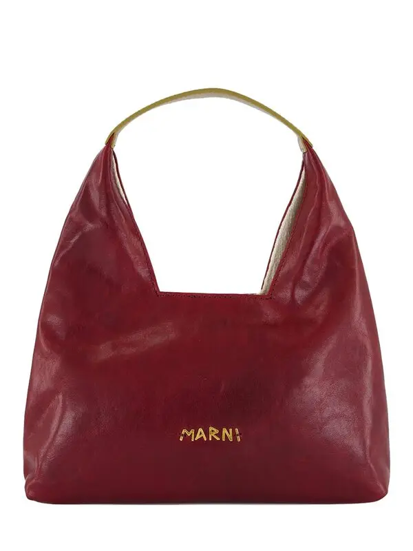 Marni Mini Top Handle Bag - Burgundy