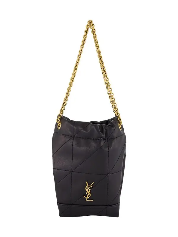 Saint Laurent Small Jamie Pouch In Lambskin - Black