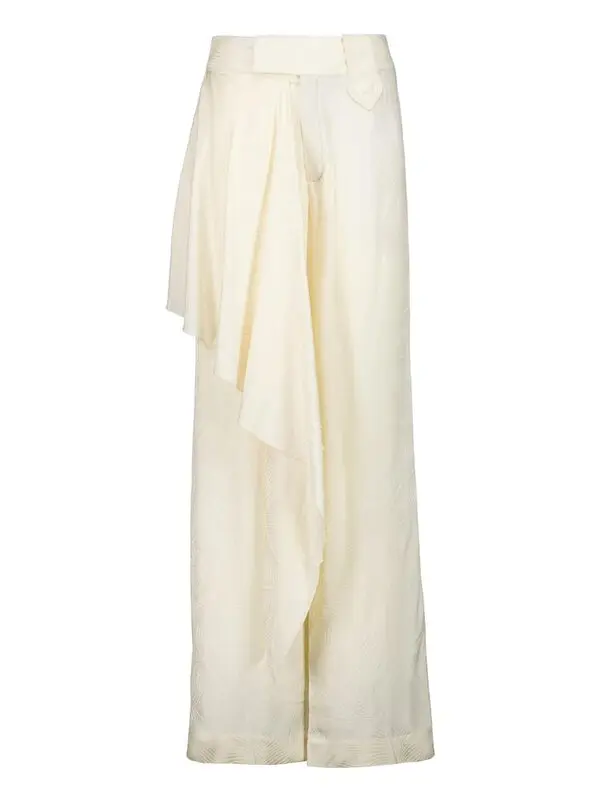 Johanna Ortiz Calma Wide-leg Pants - Beige