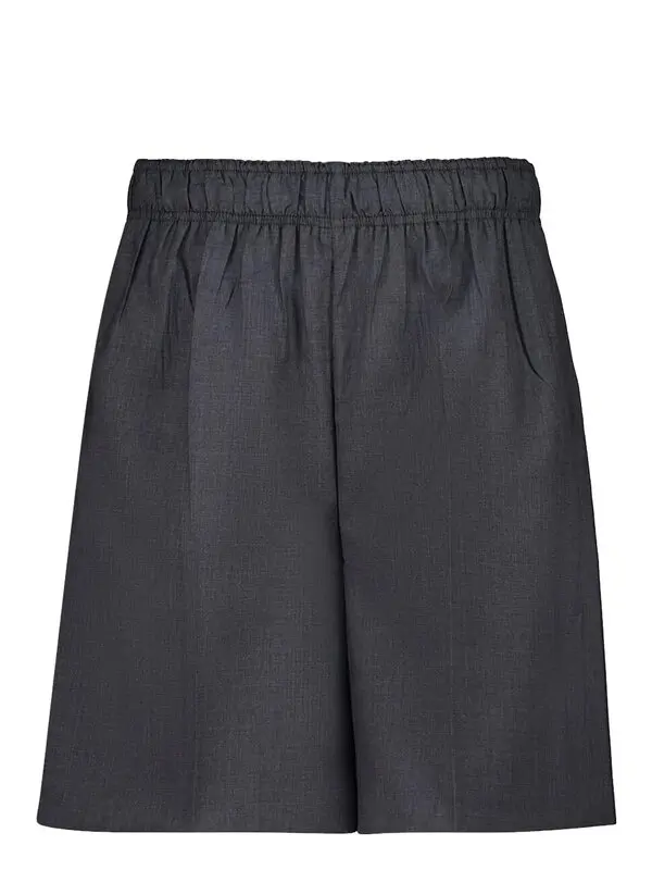 Prada Ardesia Superfine Virgin Wool Shorts - Grey