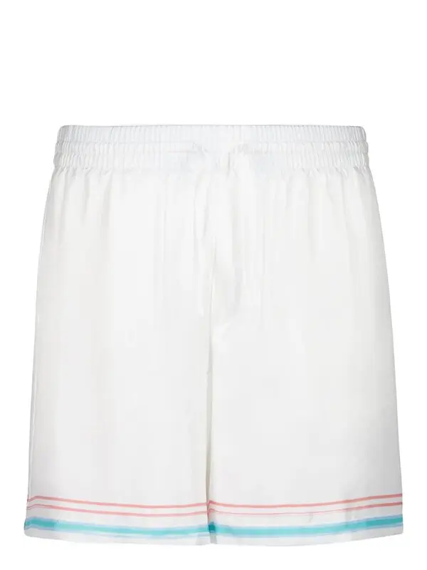 Casablanca Dance Joy Silk Shorts - White