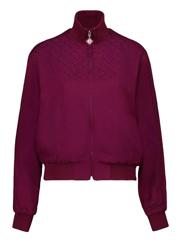 Casablanca Monogram Track Jacket - Burgundy