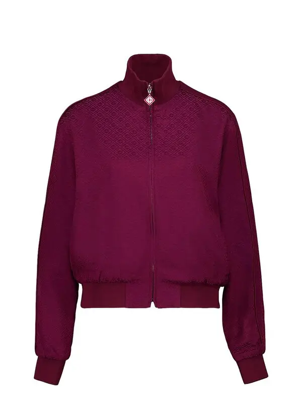 Casablanca Monogram Track Jacket - Burgundy