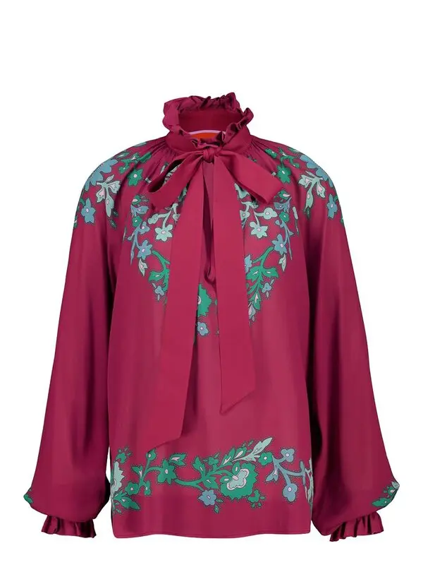 La DoubleJ Regalia Placée Cerere Blouse - Red