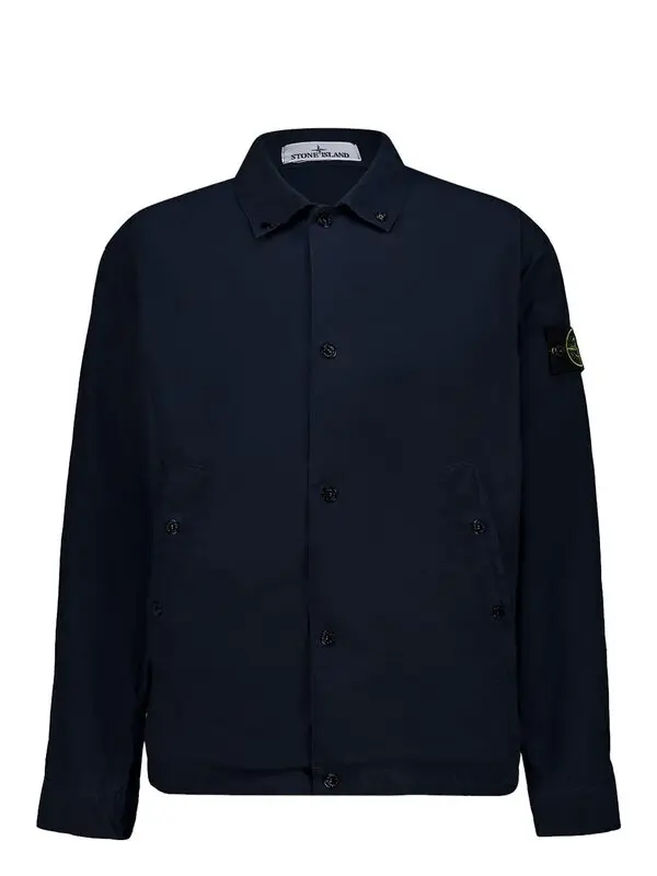 Stone Island Light Compact Touch Poly-tc Coach Jacket - Blue