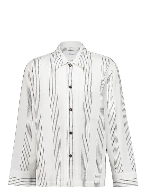 Commas Classic Kanta Cotton Overshirt - White