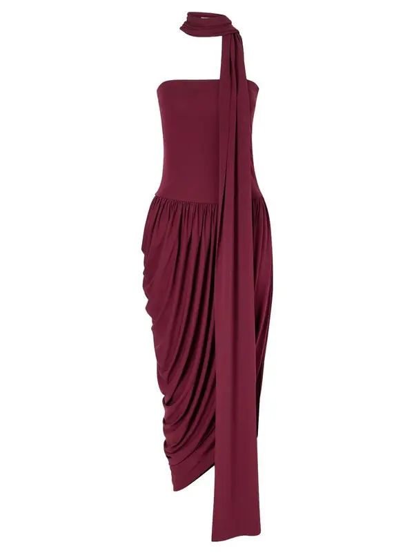 ESSE STUDIOS Solina Strapless Maxi Dress - Purple