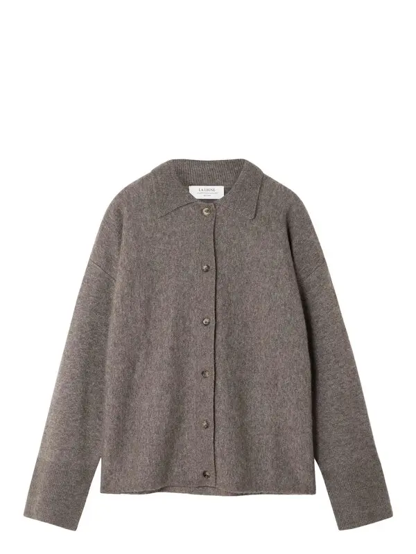 LA LIGNE Meredith Cashmere And Silk-blend Cardigan - Brown