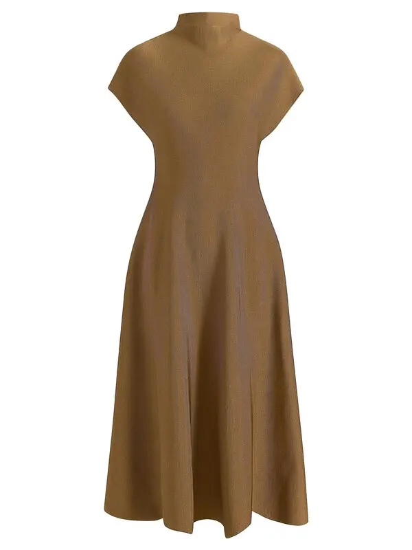 Khaite Lyra Dress - Brown
