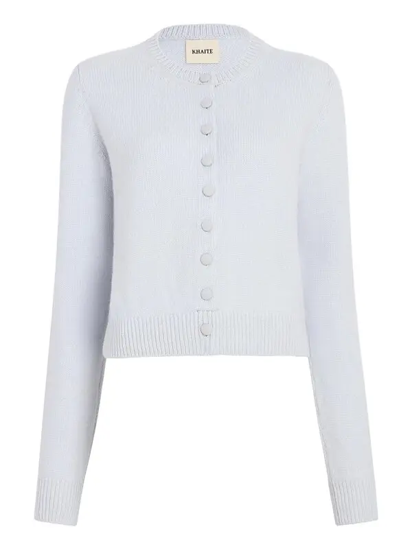Khaite Everheart Cashmere Cardigan - Ice Blue