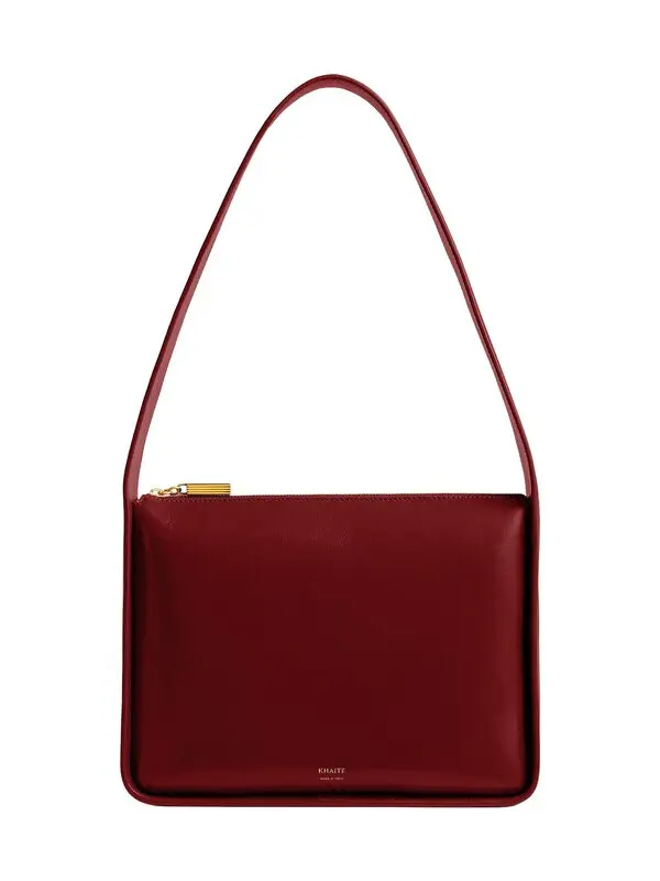 Khaite Lori Squared Evening Bag - Oxblood