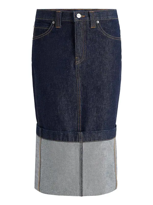 Khaite Kilian Denim Skirt - Benson