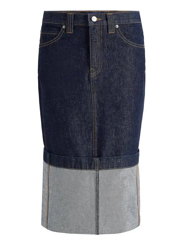 Khaite Kilian Denim Skirt - Benson