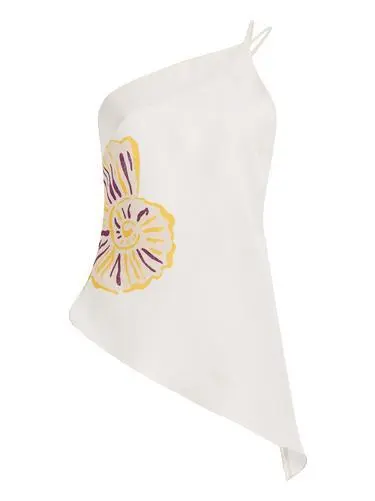 CALA DE LA CRUZ Exclusive Zharit Top - White