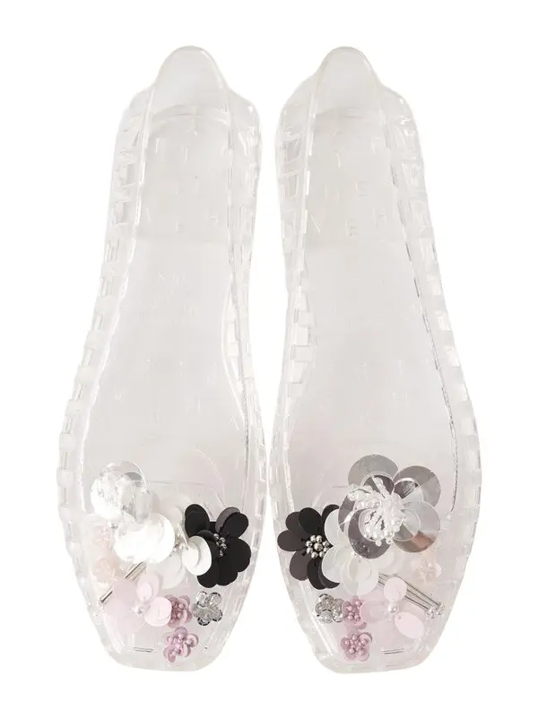 HEAVENLY JELLY Embellished Jelly Shoes - Clear