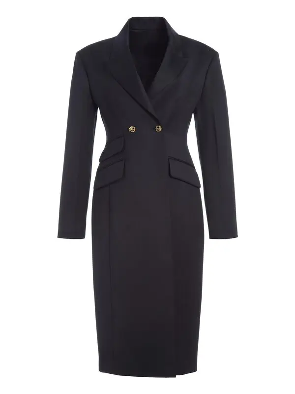 RÙADH The Ophelia Wool Coat - Black
