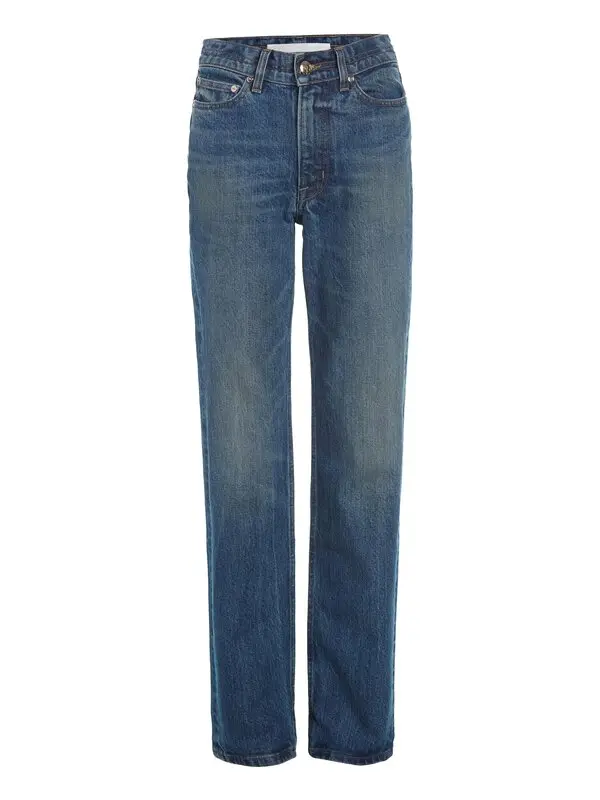 RÙADH The Cecile Cotton-blend Jeans - Medium Wash