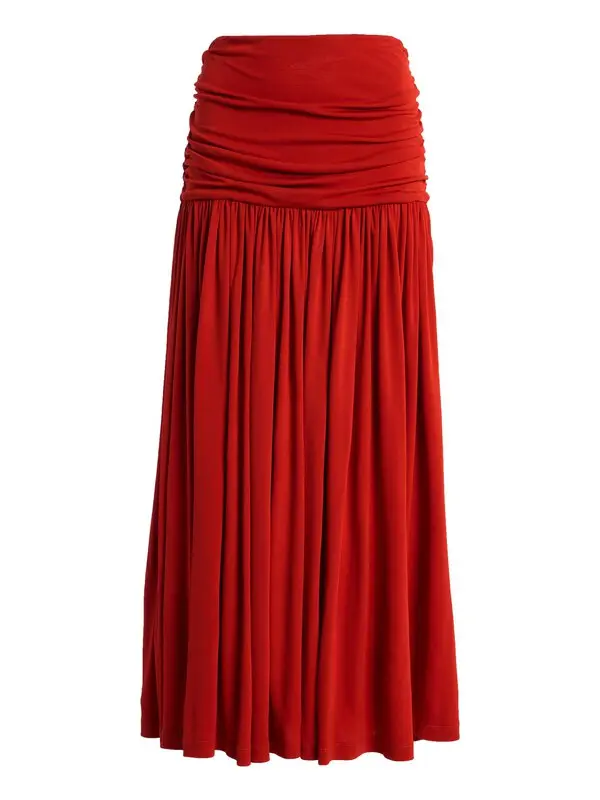 Françoise Nora Maxi Skirt - Red
