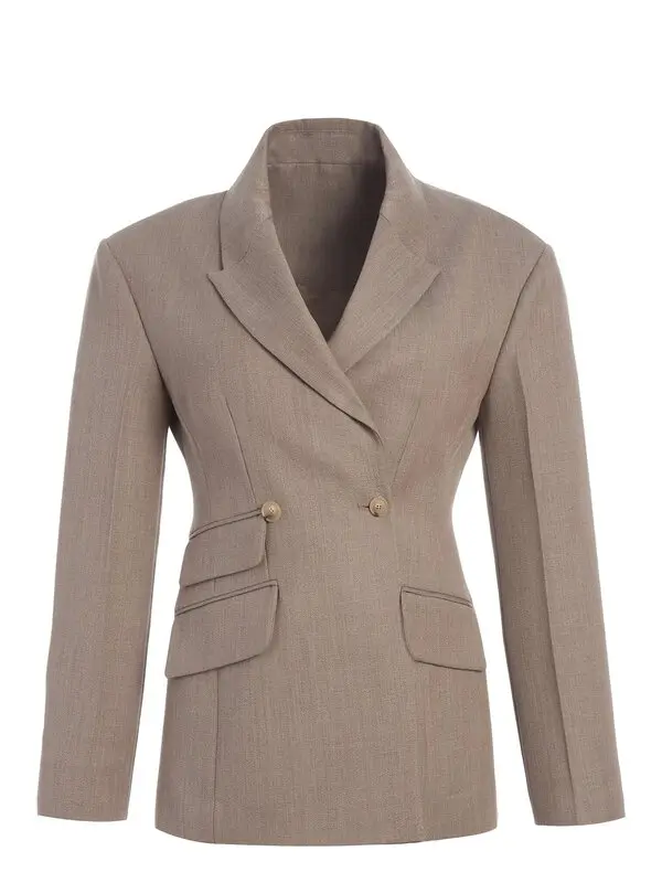 RÙADH The Anais Wool Blazer - Neutral