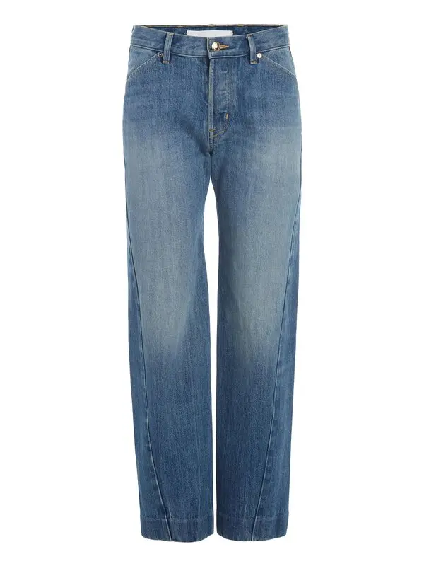RÙADH The Bijou Regenerative Cotton-blend Jeans - Medium Wash