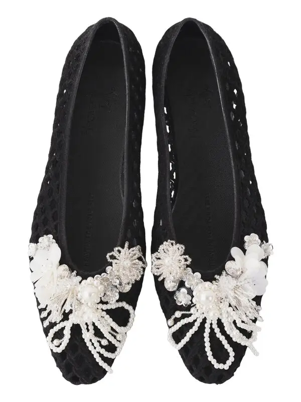 HEAVENLY JELLY Burst Embellished Jelly Shoes - Black