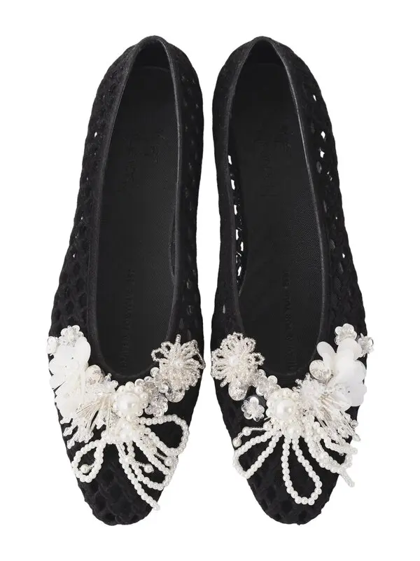 HEAVENLY JELLY Burst Embellished Jelly Shoes - Black