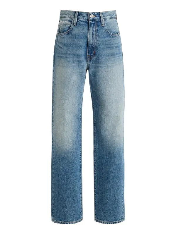 SLVRLAKE London Rigid High-rise Straight-leg Jeans - Light Wash