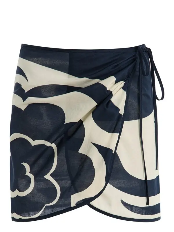Sir The Label Lilou Mini Sarong - Blue