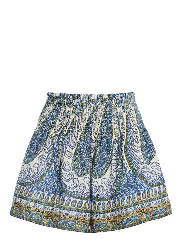 BOTEH Arcadia Linen Shorts - Blue