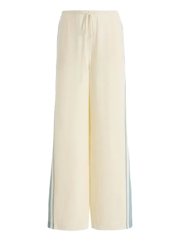 SIR. Lilou Drawstring Wide Leg Pants - Blue